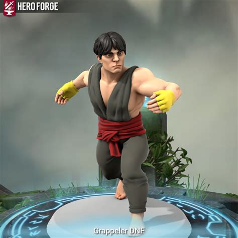Grappler From Dungeons And Fighter HeroForgeMinis