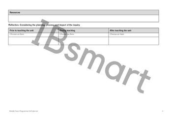 IB MYP Design Unit Plan Template By IBsmart TPT