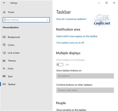 How To One Click Taskbar Settings Shortcut In Windows 10