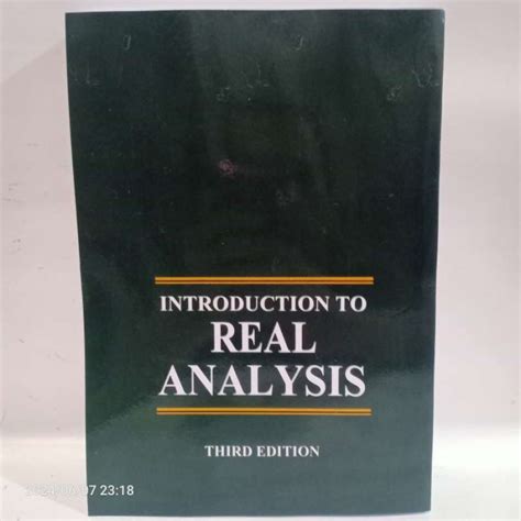 Jual Buku Import Introduction To Real Analysis Robert G Bartle And Donald S Di Seller Rumix