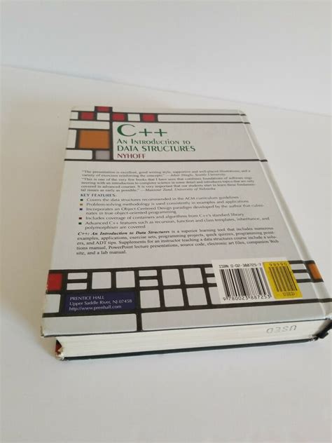 C An Introduction To Data Structures By Nyhoff Larry 9780023887253