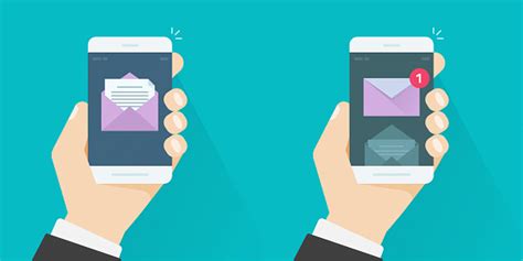 이메일받은 편지함은 뉴스 레터가 휴대 전화 모바일 앱 벡터 평면 그래픽 그림 핸드폰 스마트 폰 디지털 전자 메일 이미지 클립