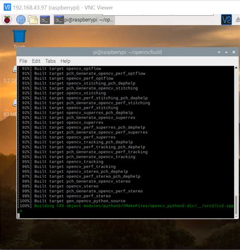 opencv getting stuck at 100 using make j4 command while installing