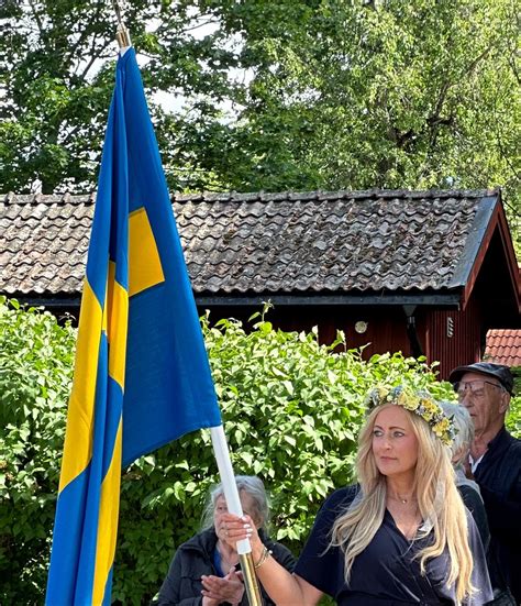 Today I Had The Honor To Carry The Banner In My Small Town Celebrating… Viveca Molin