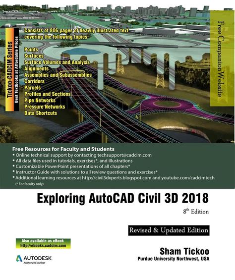 exploring autocad civil 3d 2018 8th edition ebook by sham tickoo