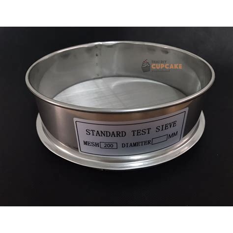 ตะแกรง กระชอน ร่อนแป้ง สแตนเลส 304 แบบ ทรงวงกลม 15 5 ซม ขนาด 20 300 เมส เลือกได้ 1 ชิ้น