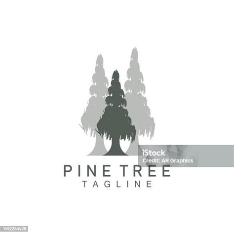소나무 로고 녹색 식물 벡터 나무 실루엣 디자인 아이콘 일러스트레이션 템플릿 0명에 대한 스톡 벡터 아트 및 기타 이미지 0명 가문비나무 개념 Istock