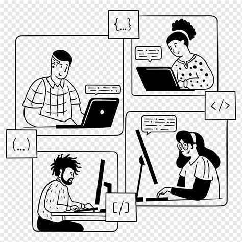Modular Coding Illustration Png Pngwing