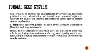 Seed System Of Nepal Th Semester Lamjung Campus PPT