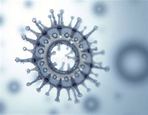 Spherical Spiral Virus Bacteria On The Background Stock Illustration Illustration Of Spherical