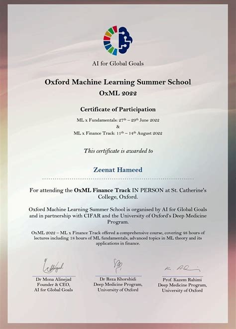 Zeenat Hameed On Linkedin Oxml22 Machinelearning Deeplearning