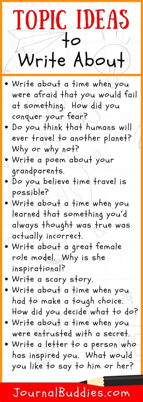 Writing Ideas And Prompts