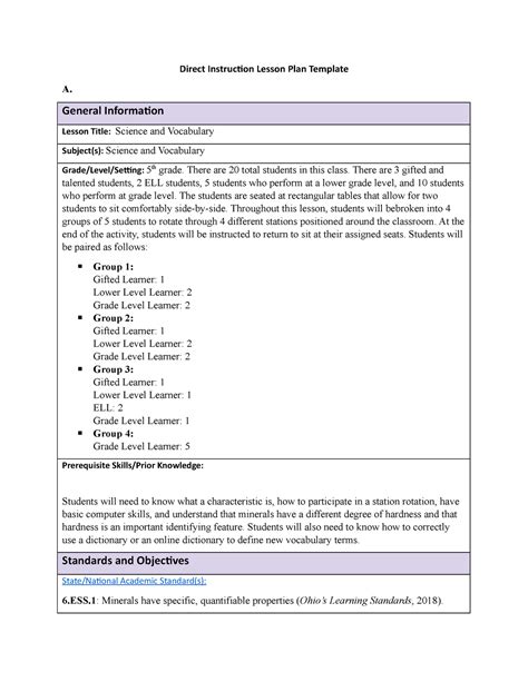 Edtpa Task 1 Template