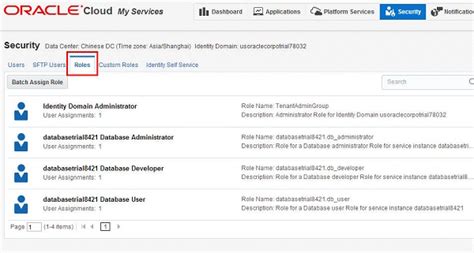 Managing Oracle Cloud Users And Roles Using My Services