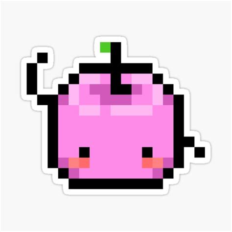 Pink Junimo Sticker By Berryjellowo Redbubble
