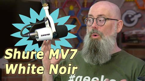 This Shure Mv7 White Noir Limited Edition Microphone Makes Me Look Good