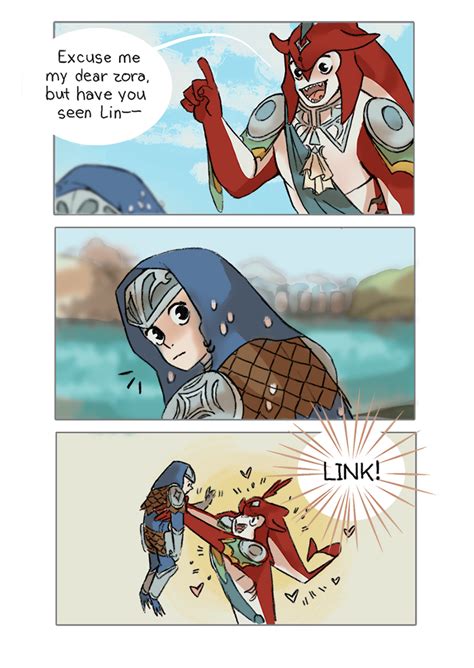 Link Sidon Tumblr The Legend Of Zelda Legend Of Zelda Memes Legend Of Zelda Breath Zelda