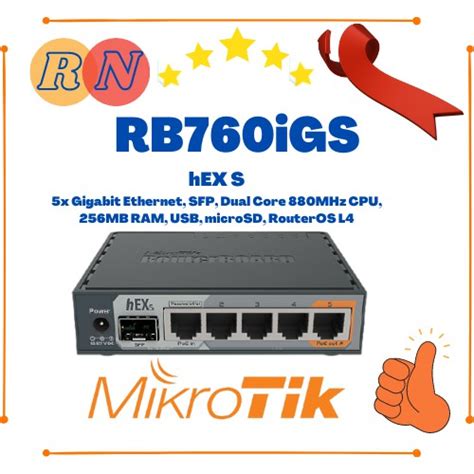 Jual Mikrotik Rb760igs Hex S Shopee Indonesia