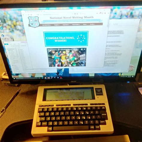 Completed Another Novel On The Tandy 102 For Nanowrimo R Retrobattlestations