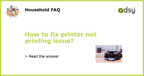 How To Fix Printer Not Printing Issue