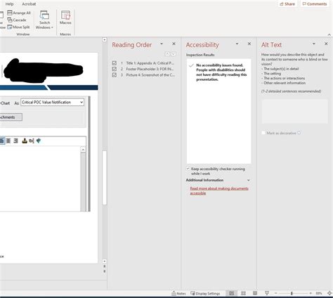 Powerpoint Accessibility Checker Not Catching Reading Order Error Microsoft Community