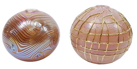 Lot 2 Stuart Abelman Studio Art Glass Vases