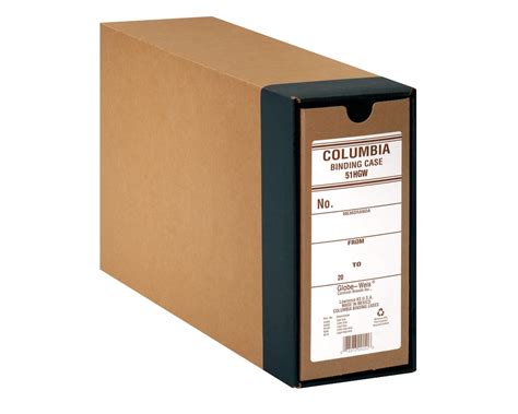 Globe Weis Columbia Binding Case Legal Size High Arch Each