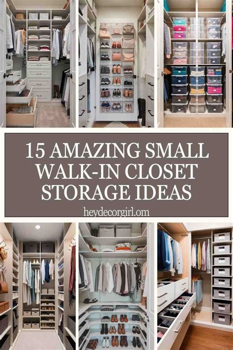 15 Amazing Small Walk In Closet Storage Ideas Hey Decor Girl [latest