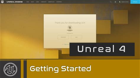 Ue4 Getting Started Youtube
