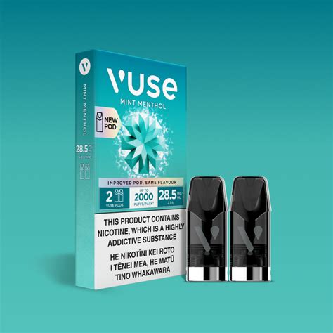 Mint Menthol E Liquid Vuse Go Reload Vape Pod Vuse Nz