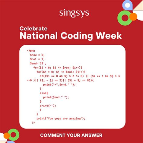 Celebrate National Coding Week With Php Code Snippets Singsys Pte Ltd