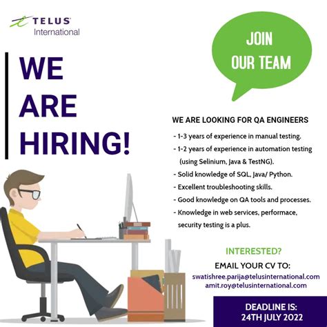 Hiring Qaengineer Qajobs Qualityassurance Automationtesting