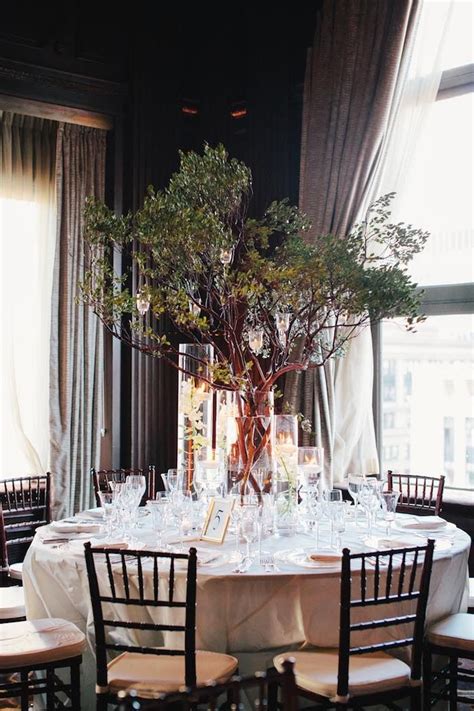 Tree Wedding Reception Centerpieces