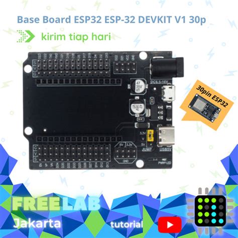 Jual Esp32 Devkit 30 Pin Base Expansion Board Plate Board U Esp 32