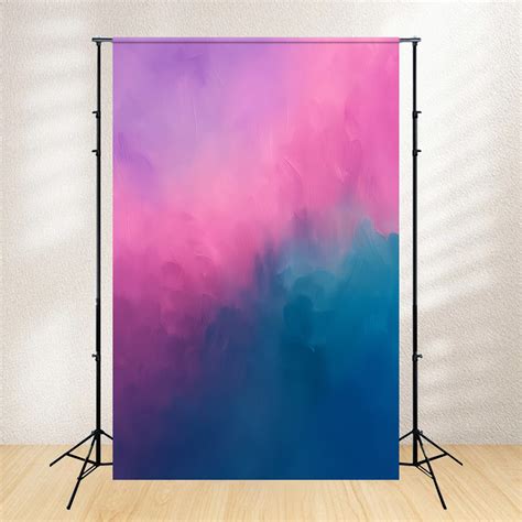 Portrait Photography Backdrop Dreamy Purple Blue Gradient Portrait Bac