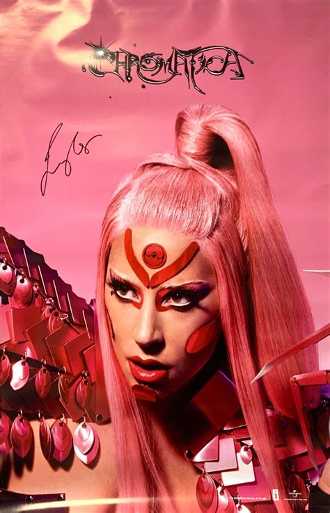 Autographed Lady Gaga Chromatica Promo Official Poster