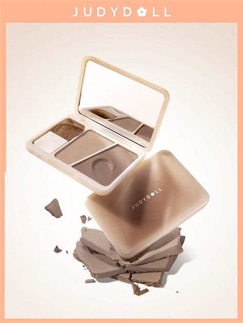 Judydoll Double Color Contouring Palette Cream Mud Matte Finish 3d