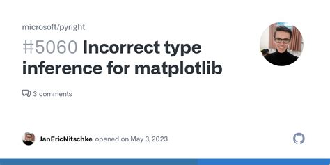 Incorrect Type Inference For Matplotlib · Issue 5060 · Microsoft