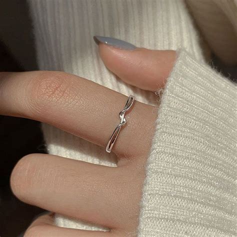 Jual Cod ️ Cincin Jari Telunjuk Geometris Model Terbuka Untuk Wanita Yy