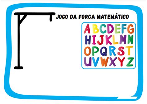 Jogo Da Forca Matemático Educa Market