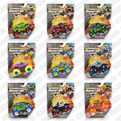 Monster Jam 1 64 Scale Diecast Truck Series 45 Complete Set With 9
