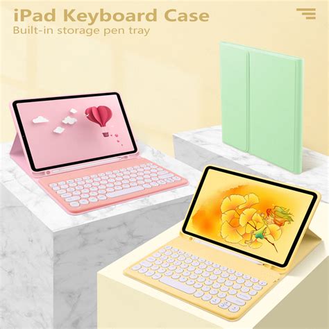 Case With Keyboard For Redmi Pad Se Red Mi Pad Se Magnetic Wireless Bluetooth