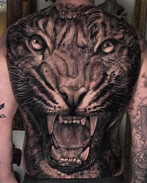 Tiger Tattoo On Back