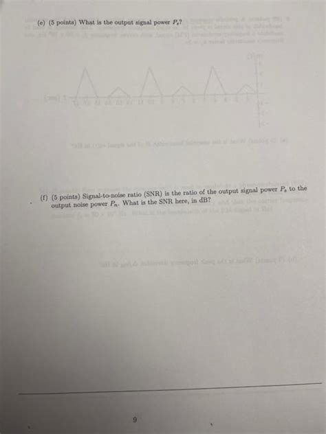 E Points What Is The Output Signal Power Ps Chegg Com
