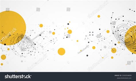 Template Science Technology Presentation Plexus Style Stock Vector Royalty Free 2332516659