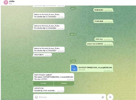Wireless Ota Firmware Update Via Telegram Bot For Iot Device