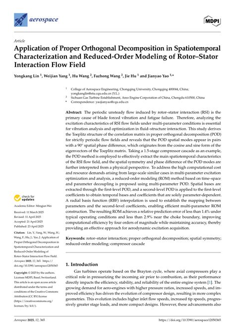 Pdf Application Of Proper Orthogonal Decomposition In Spatiotemporal Characterization And
