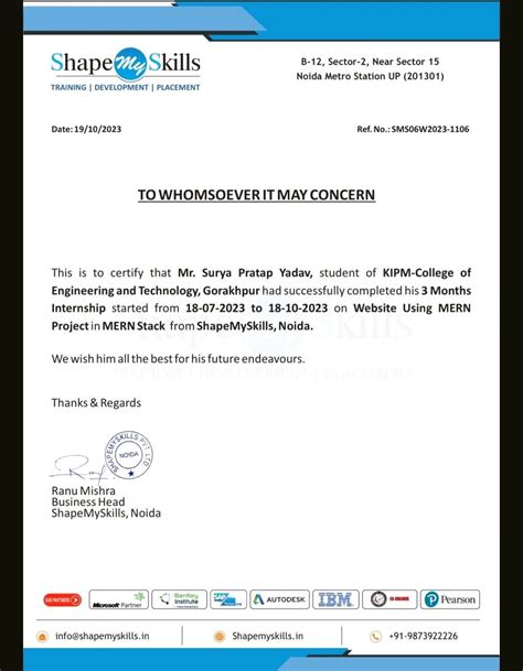 Surya Pratap Yadav On Linkedin Hello Connection Im Glad To Share I Finnally Completed My 3 Months…