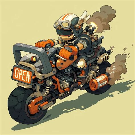 摩托小子|人工智能像素艺术 小红书 花瓣网 摩托小子|人工智能像素艺术 小红书 花瓣网