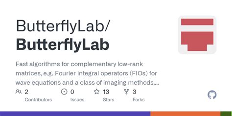 github butterflylab butterflylab fast algorithms for complementary